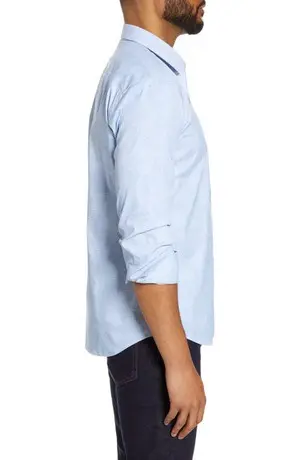 Bugatchi Shaped Fit Button-up Performance Shirt