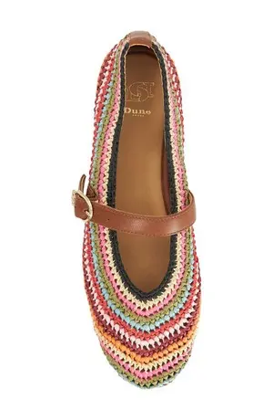 Dune London Haloha Mary Jane Flat - Pink Multi