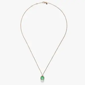 Pomellato Nudo Classic Necklace With Prasiolite And Diamond Pendant - Green