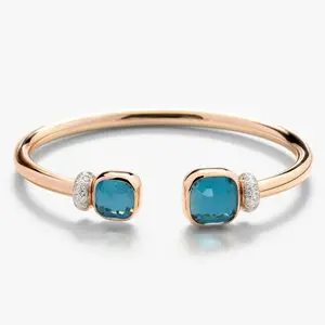 Pomellato Nudo London Topaz And Diamond Cuff Bracelet