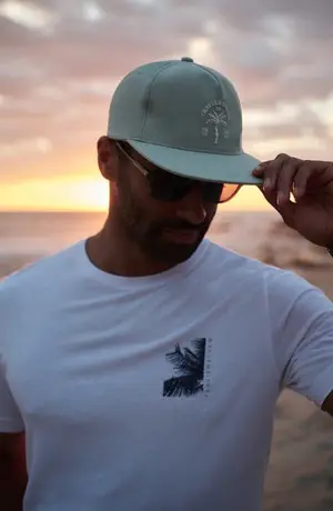 Travis Mathew Embroidered Snapback Baseball Cap