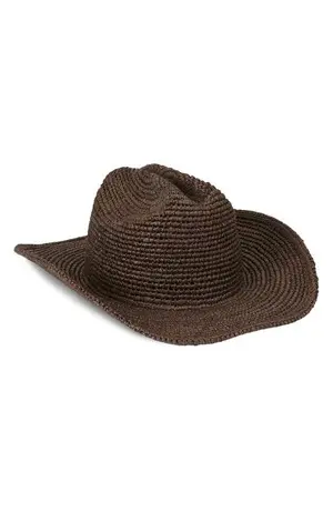 Lack Of Color Raffia Cowboy Hat - Coco