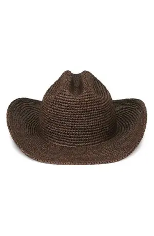 Lack Of Color Raffia Cowboy Hat - Coco