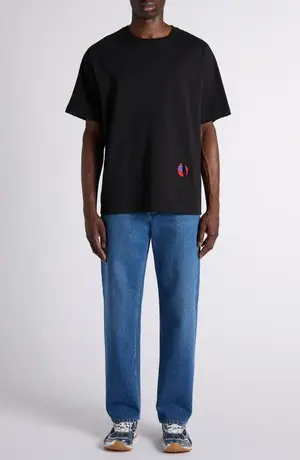 Bottega Veneta Face Embroidered Cotton Jersey T-shirt