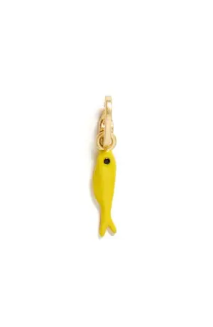 Clare V. Enamel Sardine Charm - Yellow