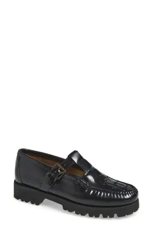 G.H.BASS Fisherman Mary Jane Shoes - Black