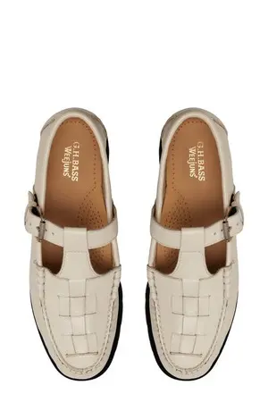 G.H.BASS Fisherman Mary Jane Shoes - Cream