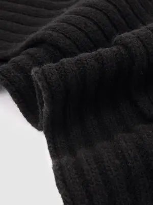 REISS Swinly Wool-blend Chunky-rib Scarf