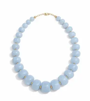 ERIN MCDERMOTT JEWELRY Beaded Collar Necklace - Blue