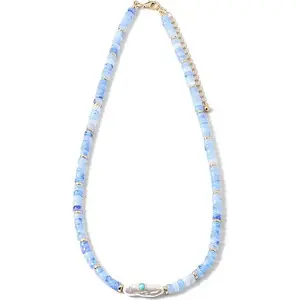 ERIN MCDERMOTT JEWELRY Lagoon Pearl Necklace - Blue