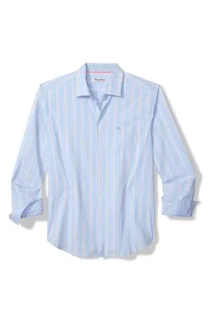 Tommy Bahama Sarasota Stretch Centera Stripe Button-up Shirt