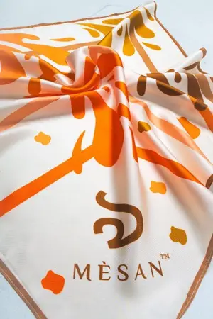 MÈSAN Organic Square Mulberry Silk Scarf