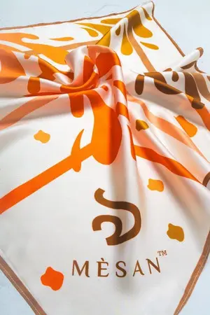 MÈSAN Mesan Organic Square Mulberry Silk Scarf