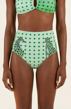 JESSIE ZHAO NEW YORK Polka Bloom Reversible Bikini Bottom