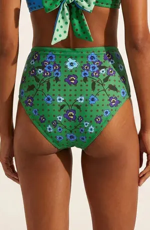 JESSIE ZHAO NEW YORK Polka Bloom Reversible Bikini Bottom