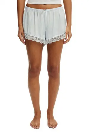 Cotton:on Satin Lace Short - Cloud Blue