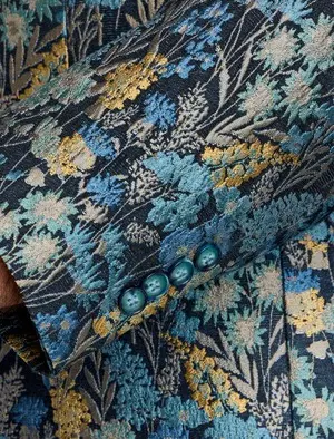 ROBERT GRAHAM BY DXL Big & Tall Floral Jacquard Sport Coat