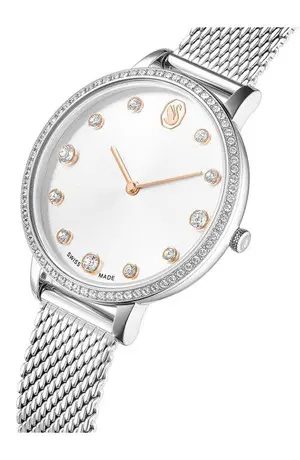 SWAROVSKI Clarica Mesh Strap Watch - Silver