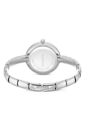 SWAROVSKI Crystal Pavé Bangle Bracelet Watch - Silver