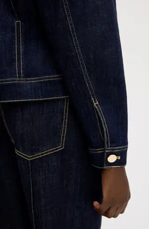 Sam Edelman Cinch Waist Denim Jacket