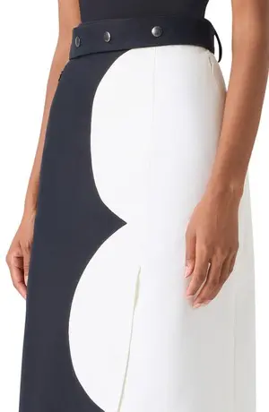 Akris Cloud Cotton & Silk-blend Midi Skirt