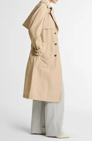 Vince Fine Twill Trench Coat