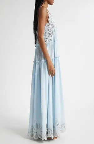 Ulla Johnson Filippa Silk & Lace Gown - Adriatic