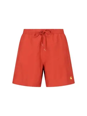 Carhartt Work In Progress Chase Swim Trunks - Red
