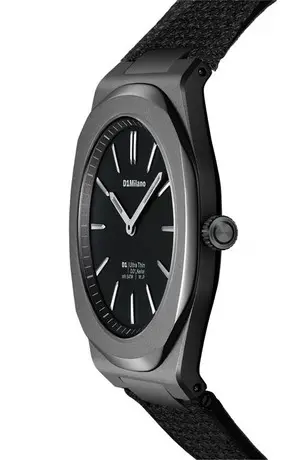 D1 MILANO Ultra Thin Kevlar Strap Watch