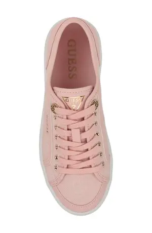 Guess Sandie Low Top Canvas Sneaker - Light Pink