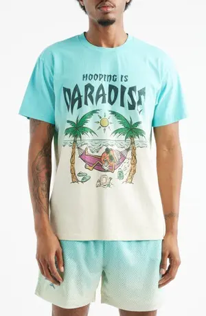 OVERTIME Daybreak Dip Dye Cotton Graphic T-shirt