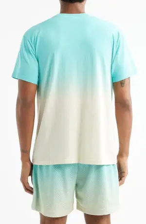 OVERTIME Daybreak Dip Dye Cotton Graphic T-shirt