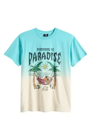 OVERTIME Daybreak Dip Dye Cotton Graphic T-shirt