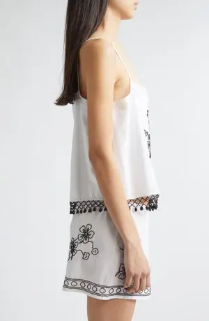 BODE Beaded Rosebloom Tank