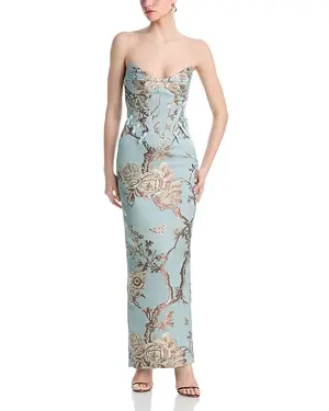 SAU LEE Embellished Mermaid Gowns