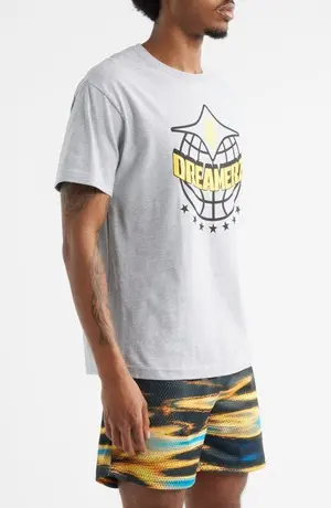 OVERTIME City Dreamerz Globe Cotton Graphic T-shirt