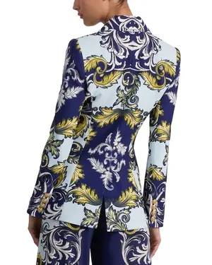 Alice + Olivia Hope Fitted Blazer - Antique Scroll