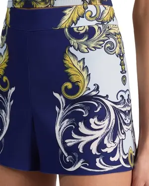 Alice + Olivia Hera High-rise Shorts - Anitque Scroll