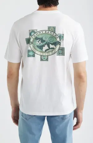 Tommy Bahama Down The Ray Cotton Graphic T-shirt
