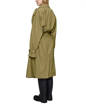 Rains Belted Trench Coat - Fawn
