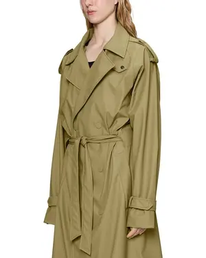 Rains Belted Trench Coat - Fawn
