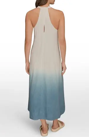 Donna Karan New York V-neck Sleeveless Maxi Dress