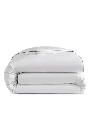 SUNDAY CITIZEN Contrast Piping Duvet Cover - White/black