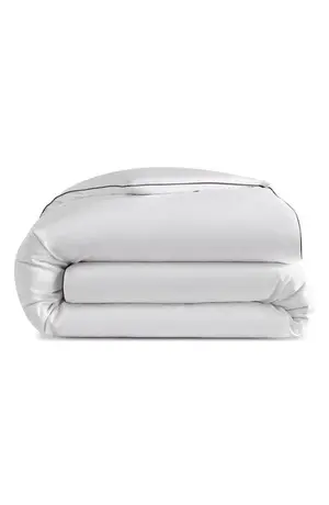SUNDAY CITIZEN Contrast Piping Duvet Cover - White/fig