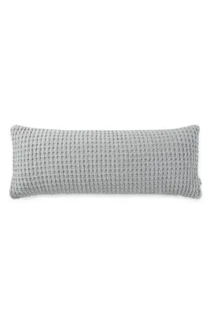 SUNDAY CITIZEN Snug Waffle Lumbar Pillow - Cloud Grey
