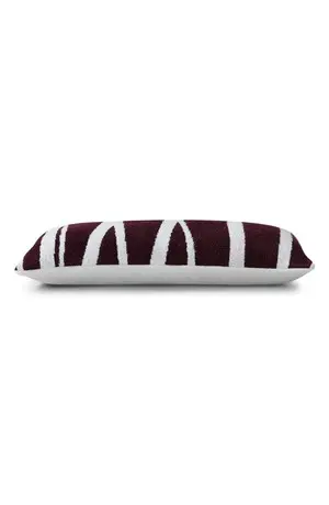SUNDAY CITIZEN Cloud Silque Woodland Lumbar Pillow - White/fig