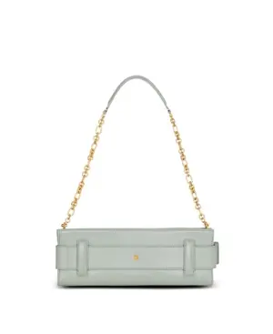 Balmain Anthem Calfskin Leather Clutch