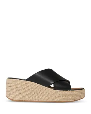 Fitflop Espadrille Platform Sandals - Black
