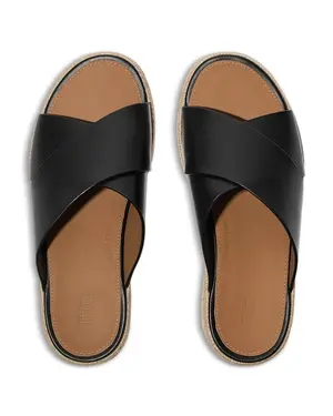 Fitflop Espadrille Platform Sandals - Black