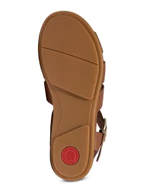 Fitflop Gracie Leather Fisherman Sandals - Deep Tan